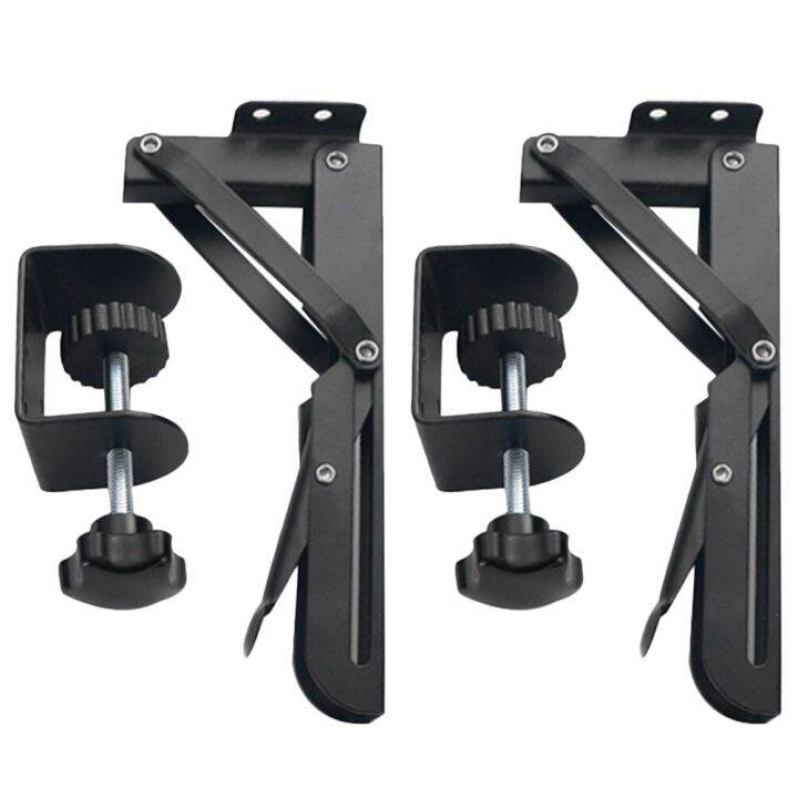 Foldable Bracket Desk Extension Support Clip-On Keyboard Desktop Tray ...