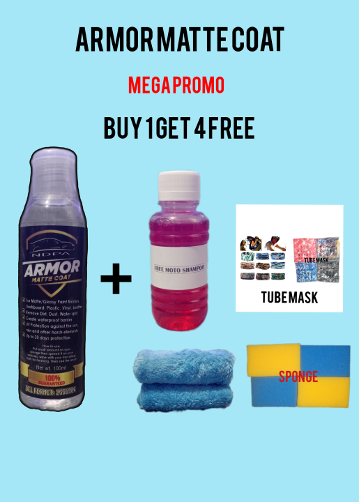 Armor matte coat " 4 FREEBIES" | Lazada PH