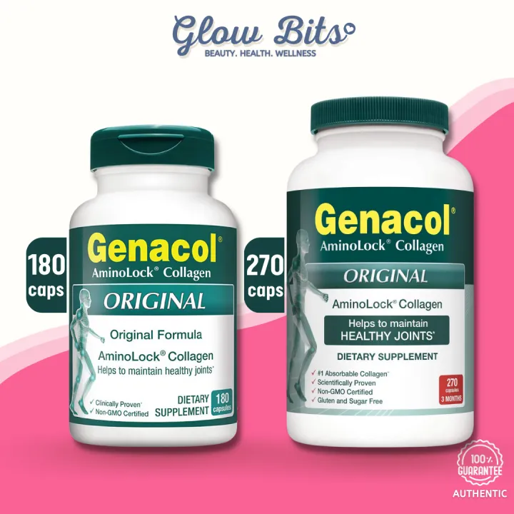 Genacol AminoLock Collagen, Original Formula Joint Supplements, 180 & 270 Capsules | Lazada PH
