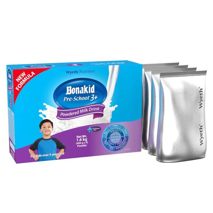 BONA KID PRE-SCHOOL®3+ Powdered Milk Drink (1.6kg) | Lazada PH