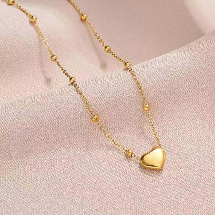 New Stainless Steel Heart Pendant Necklace | Lazada PH