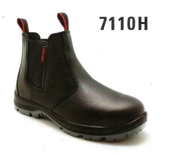 sepatu safety cheetah 7110 H / safety shoes chetah 7110H ujung besi ...