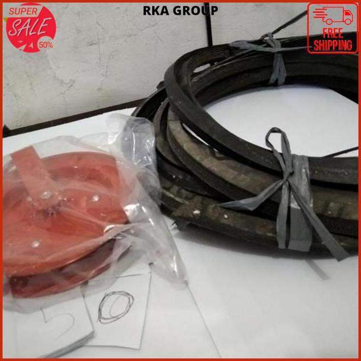 Paket Kerekan Timba Merah Besi Katrol Sumur Karet Timba 15 Meter ...