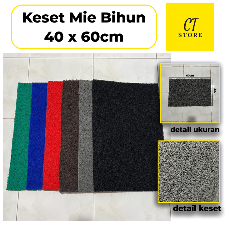 Keset Mie Bihun (40 x 60 cm) Polos / Karpet Keset Kesed Karet Mie ...