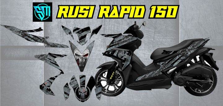 Rusi Rapid 150 Full Body decals | Lazada PH