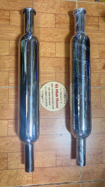 pô cổ chai inox 304,yb125,gn125,wolf125,w175 | Lazada.vn