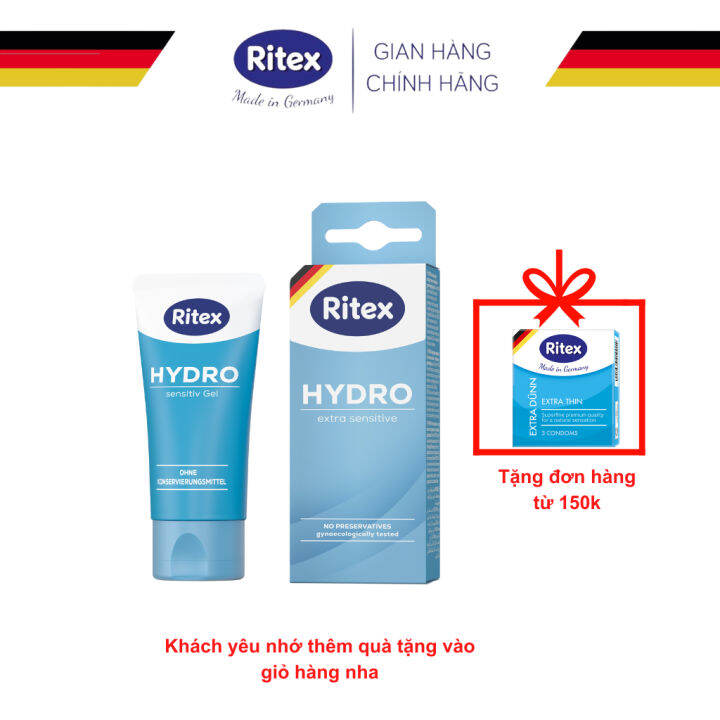 Gel bôi trơn Ritex Hydro gốc nước 50ml/chai | Lazada.vn