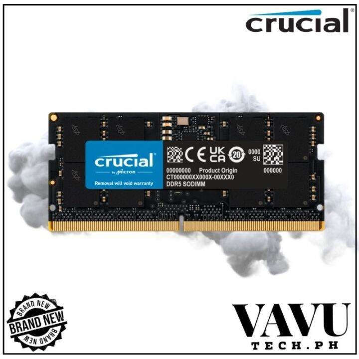 Crucial DDR5 SODIMM 16GB & 8GB 4800mhz CL40 Laptop Memory | Lazada PH