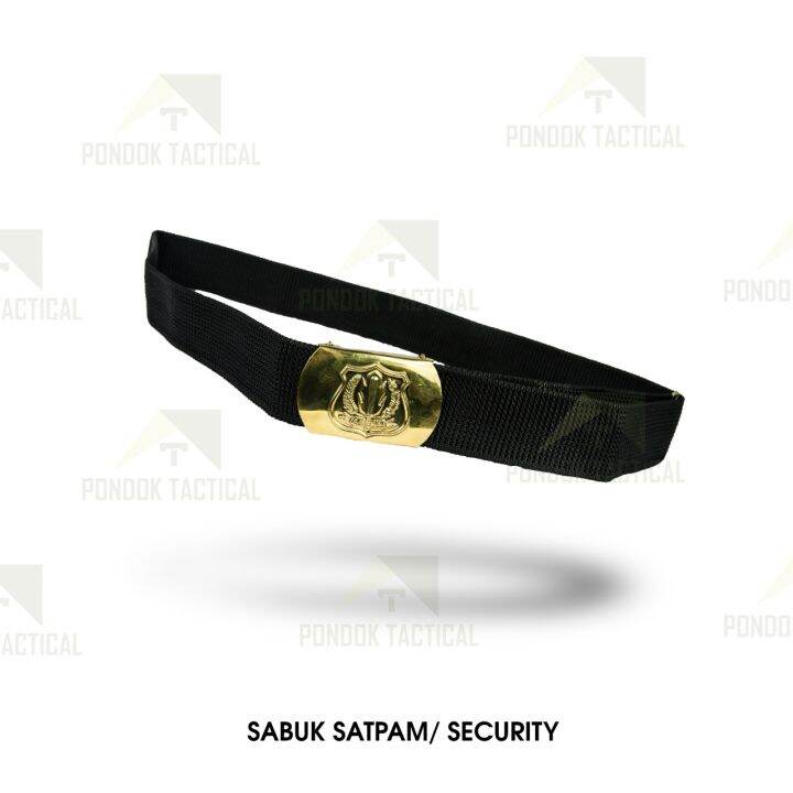 Sabuk Satpam Security PDH PDL / Ikat Pinggang Satpam Hitam / Putih | Lazada Indonesia