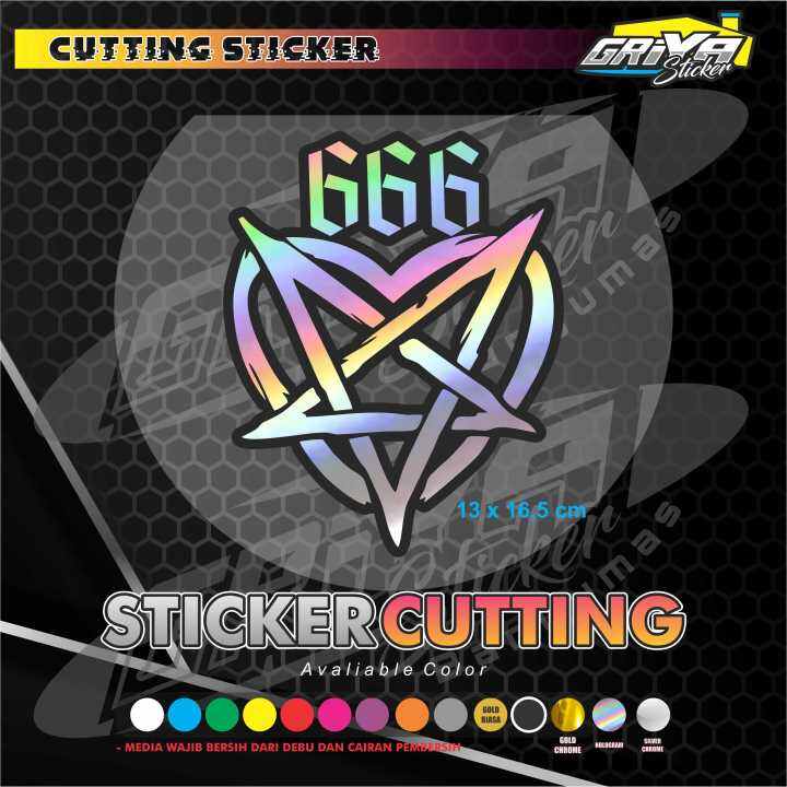 Stiker 666 sticker cutting aerox vario viral | Lazada Indonesia