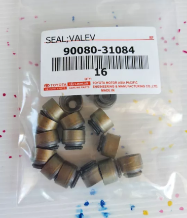 ซีลหมวกวาล์ว วีโก้ 2TR เบนซิน (1ชุด มี16 ตัว)# 90080-31099#90080-31084 ...