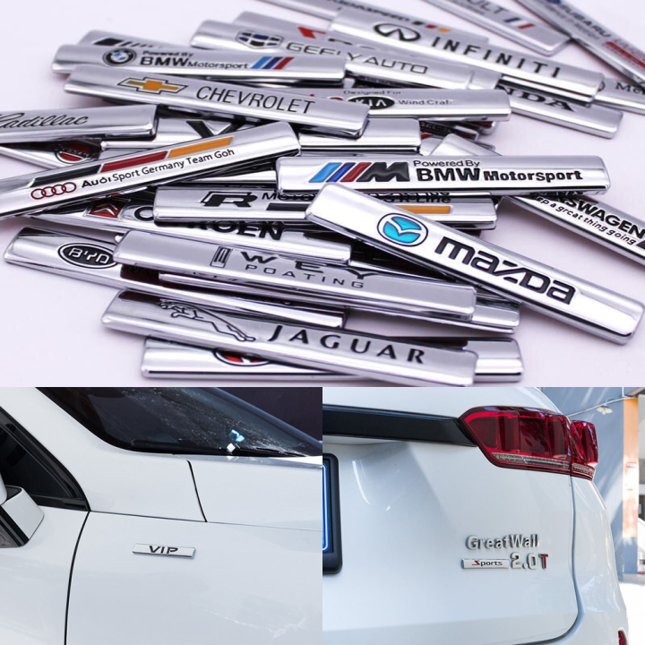 Huiyisunny Car Styling Side Fender Metal Sticker Rear Trunk Emblem ...