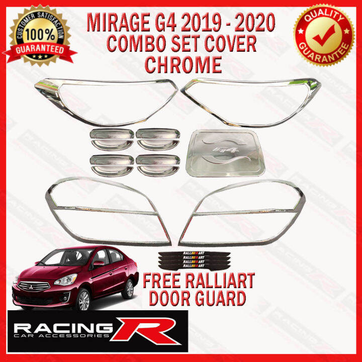Mitsubishi Mirage G4 Sedan 2019 to 2020 Combo Set Garnish Cover [ Matte ...