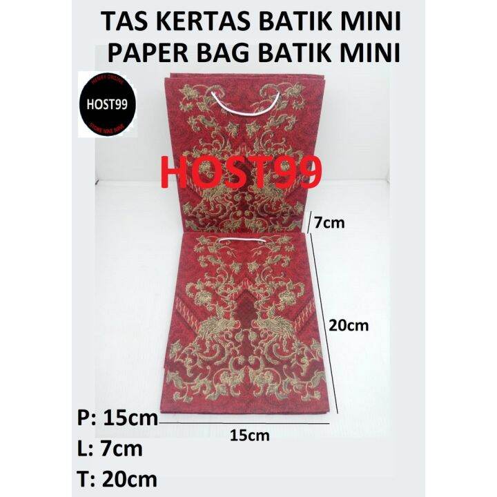 TAS KERTAS BATIK PAPER BAG MOTIF BATIK GOODIE BAG KECIL MINI | Lazada ...