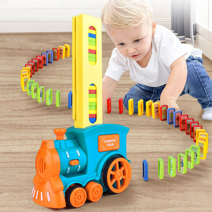 Electric Domino Train Set Unbreakable Dominoes for Kids Fun and Durable ...