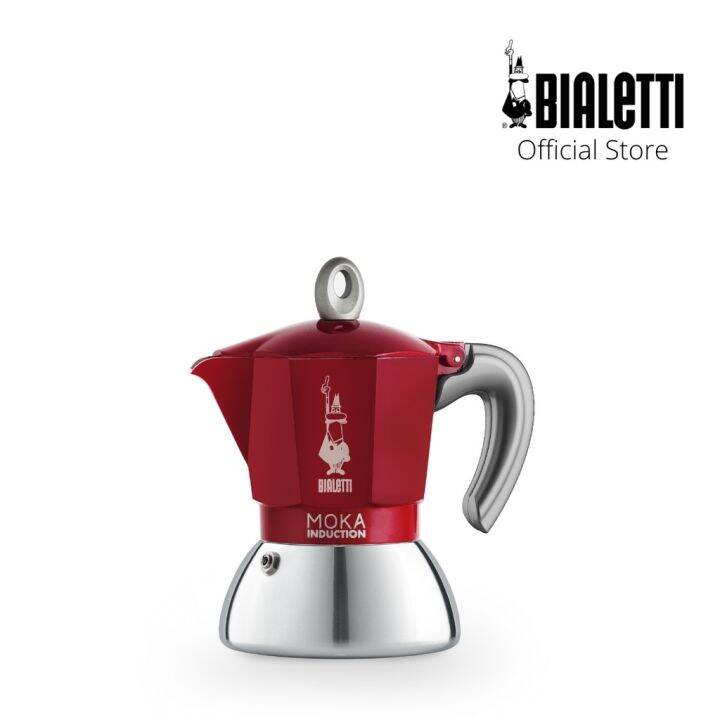 Hot zhou02300 Bialetti Moka Induction Rossa Red Espresso Coffee Maker ...