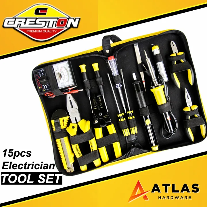 Creston 15pcs Electrician Tool Set | Lazada PH