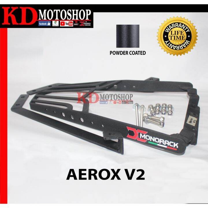 Yamaha Aerox V2 DC Monorack Bracket w/extension bracket | Lazada PH