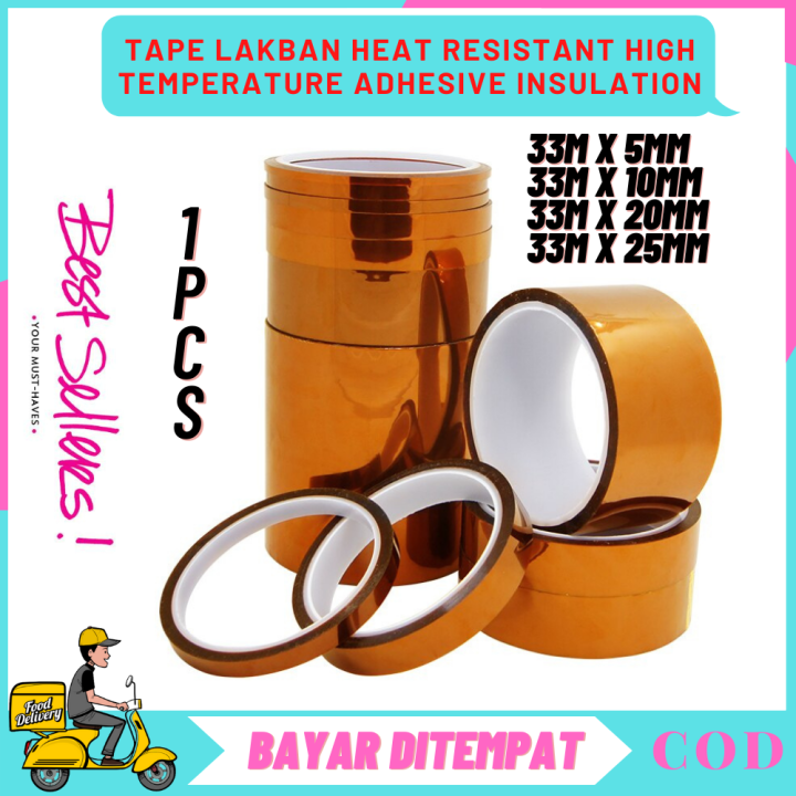 ORIGINAL - Lakban Tape Heat Resistant Temperature Adhesive Perekat ...