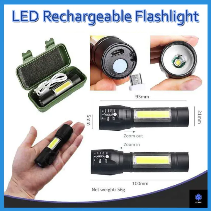 XPE+POLICE CREE MINI LED FLASHLIGHT RECHARGEABLE WATERPROOF USB CHARGE ...