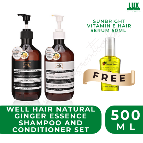 BUY SET GET FREE Natural Ginger's Essence Sulfate-free for Hair Growth ...