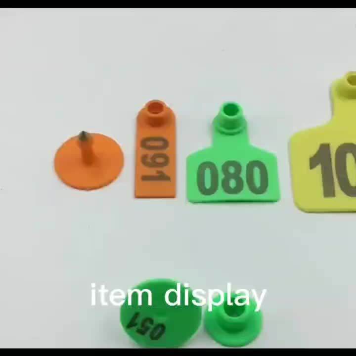 Numbered Farm Sheep Ear Tags for Cow Pig Cattle Identification Plastic ...