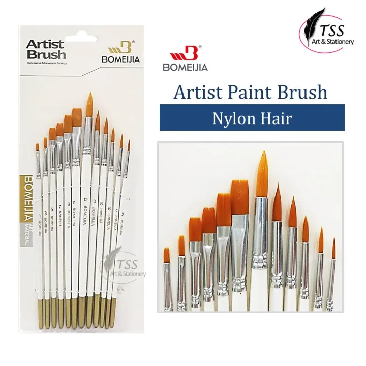 BOMEIJIA Artist Nylon Brush for Watercolor/Acrylic/Oils Painting A0624 ...