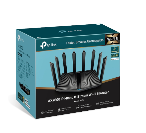 Tp-Link Archer AX95 AX7800 Tri-Band 8-Stream Wi-Fi 6 Router | Lazada PH