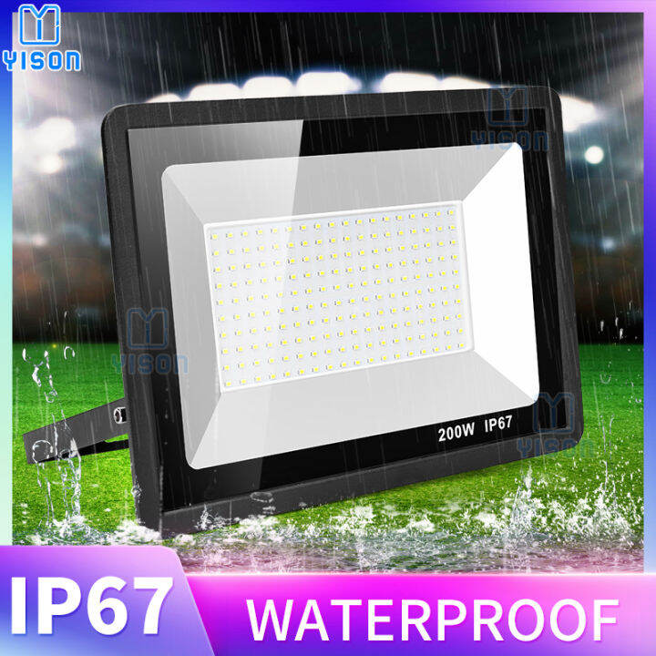 YISON ELECTRIC LED Spotlight Flood Light 220V 300W 200W 100W ...