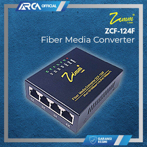 ZimmLink ZCF-124F Fiber Media Converter 2 Ports FO + 4 Ports RJ45 | Lazada Indonesia