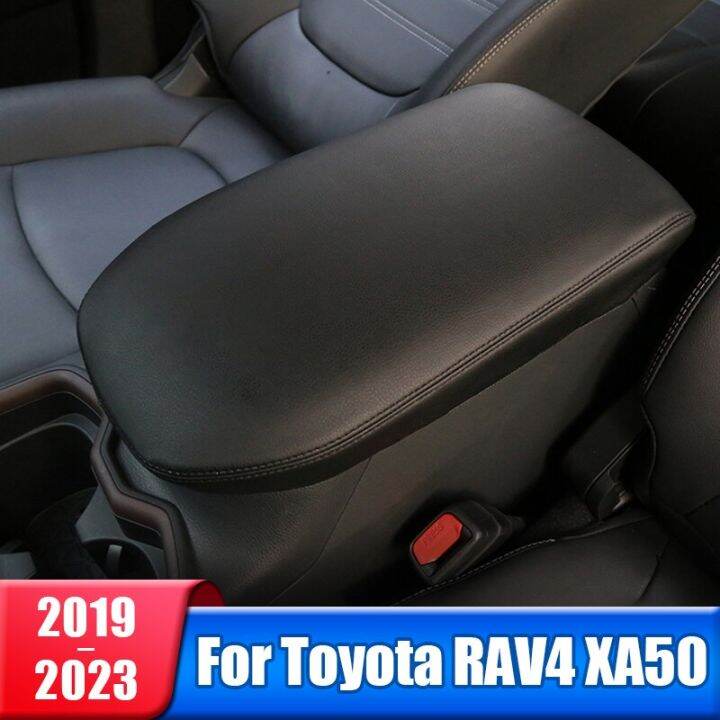 Car Center Console Armrest Box Cover Leather Case For Toyota RAV4 2019 ...