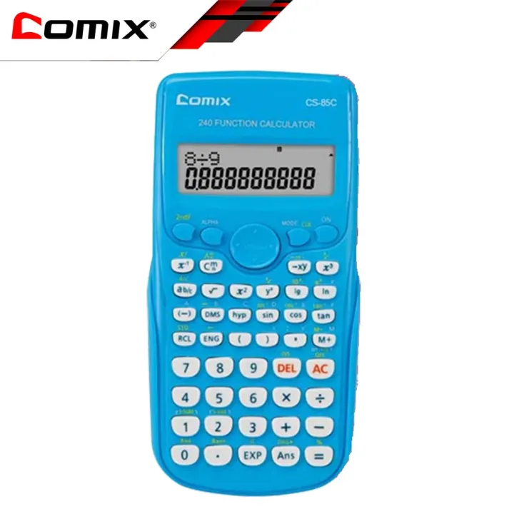 Comix CS-85C Scientific Calculator, Funky Blue, 240 Scientific Function ...