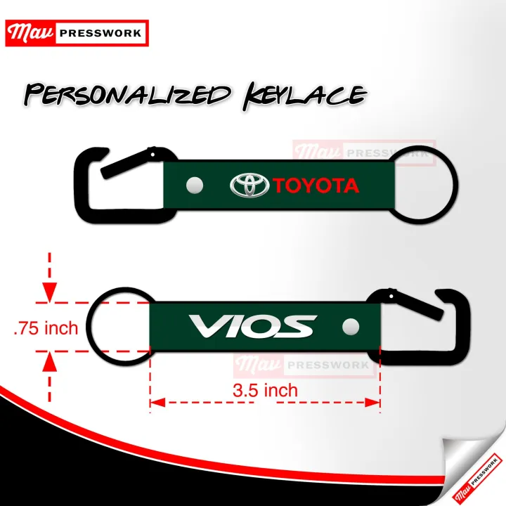 TOYOTA VIOS JADE GREEN Keylace / Keychain / Keyholder / Lace | Lazada PH