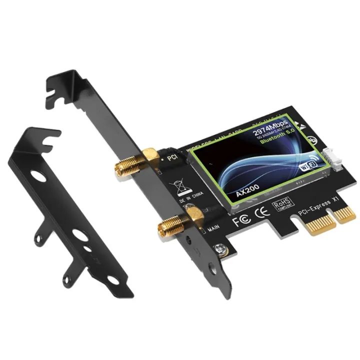 Mini PCIE Wifi Card AX200 Dual Band Wireless PCI Express Network Card ...