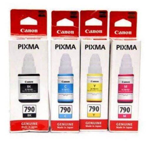 GENUINE Canon Pixma 790 BK/C/M/Y for Printers Canon Printer G1000 ...