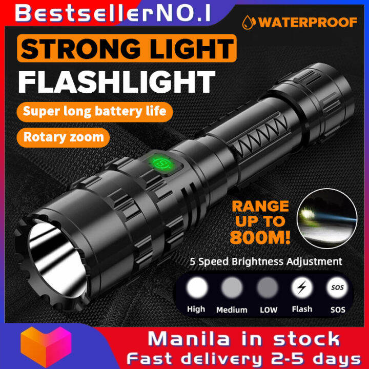 【Original】Flashlight Rechargeable Led Flashlight Super Bright Flash ...