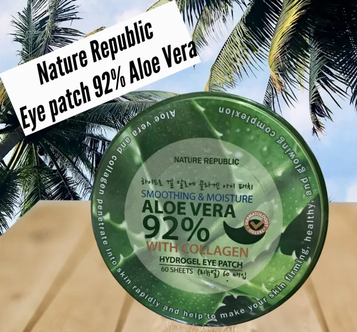 NATURE REPUBLIC EYE PATCH 92% 💯AloeVera | Lazada PH