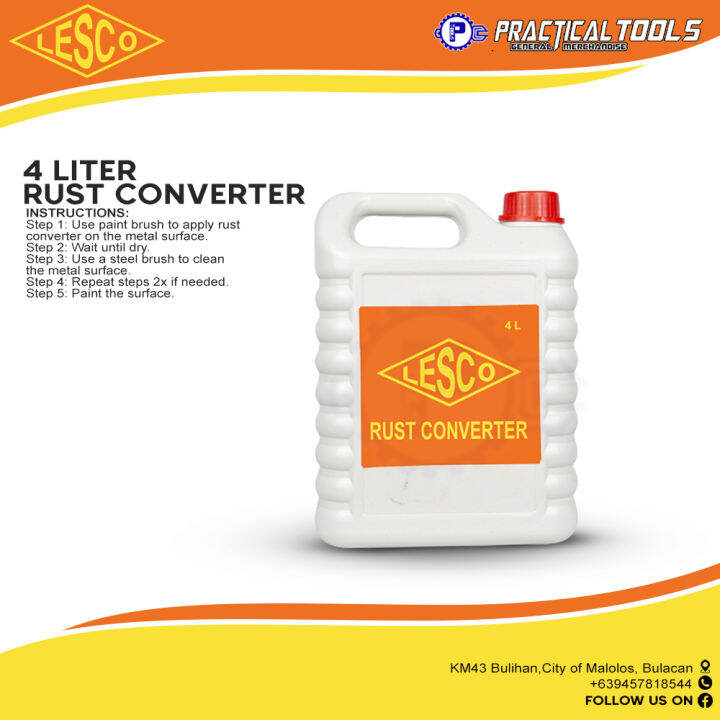 LESCO Rust Converter 4L for Rust Prevention | Lazada PH
