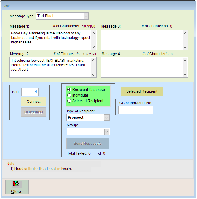 Text blast System with modem | Lazada PH