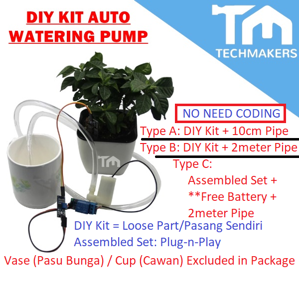 DIY Automatic Irrigation Module Kit System Soil Moisture Sensor ...