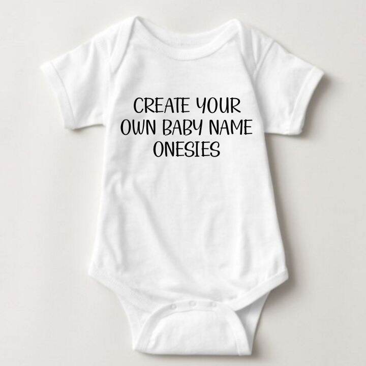 Baby Custom Made Onesies - Create your Own Name Print Onesies | Lazada PH