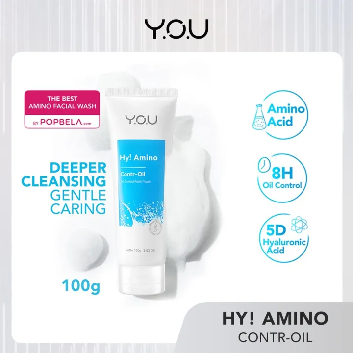 YOU Hy! Amino Facial Wash | Oil Control, Hydrating, Brightening, Anti ...
