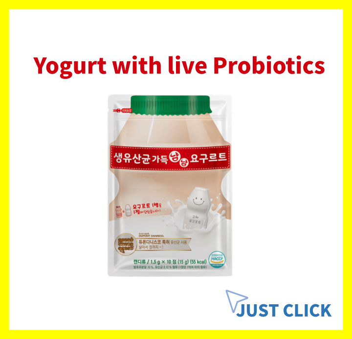 Chewable yumyum yogurt with live probiotics 10 tablets Korean pre ...
