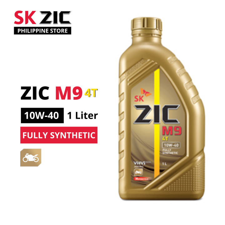 SK-ZIC M9 4T 10W-40 Fully Synthetic Oil | Lazada PH