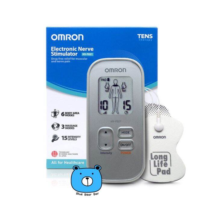 OMRON Electronic Nerve Stimulator รุ่น HV-F021 ออมรอน เครื่องนวดไฟฟ้า ใช้สำหรับคลายความตึงของ ...