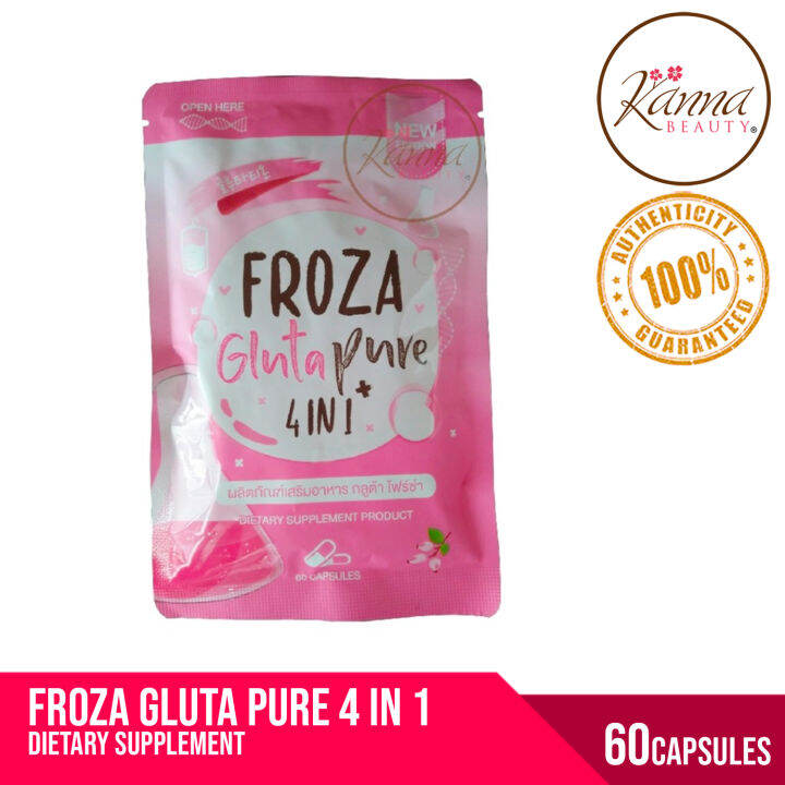 Froza Gluta Pure 4 in 1 (NEW) 60 Capsules- ORIGINAL- THAILAND | Lazada PH