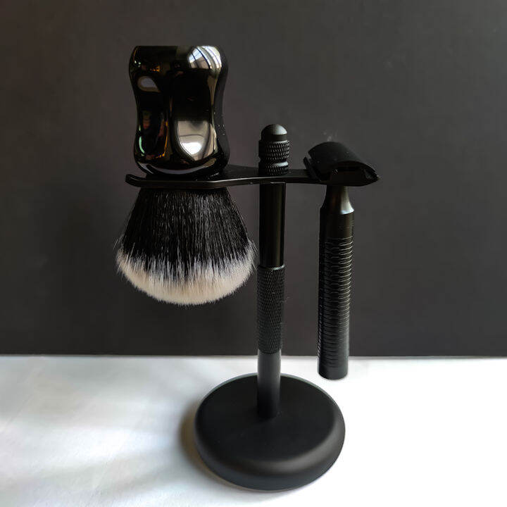 Charmwise Premium Shaving Stand for Shaving Razor and Brush Matte Black ...