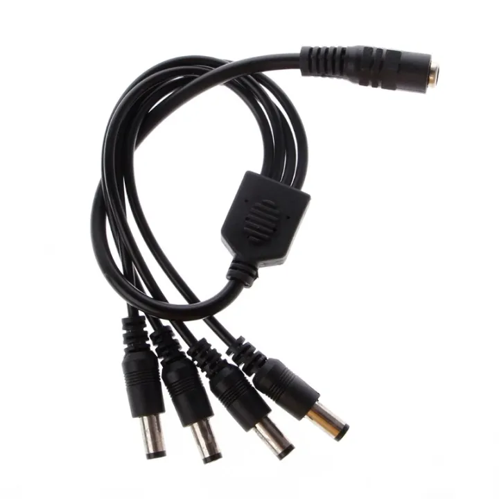 1ตัวเมียถึง2/3/4/5ปลั๊กตัวผู้5.5X2.1มม. พอร์ต12V DC Power Adapter ...