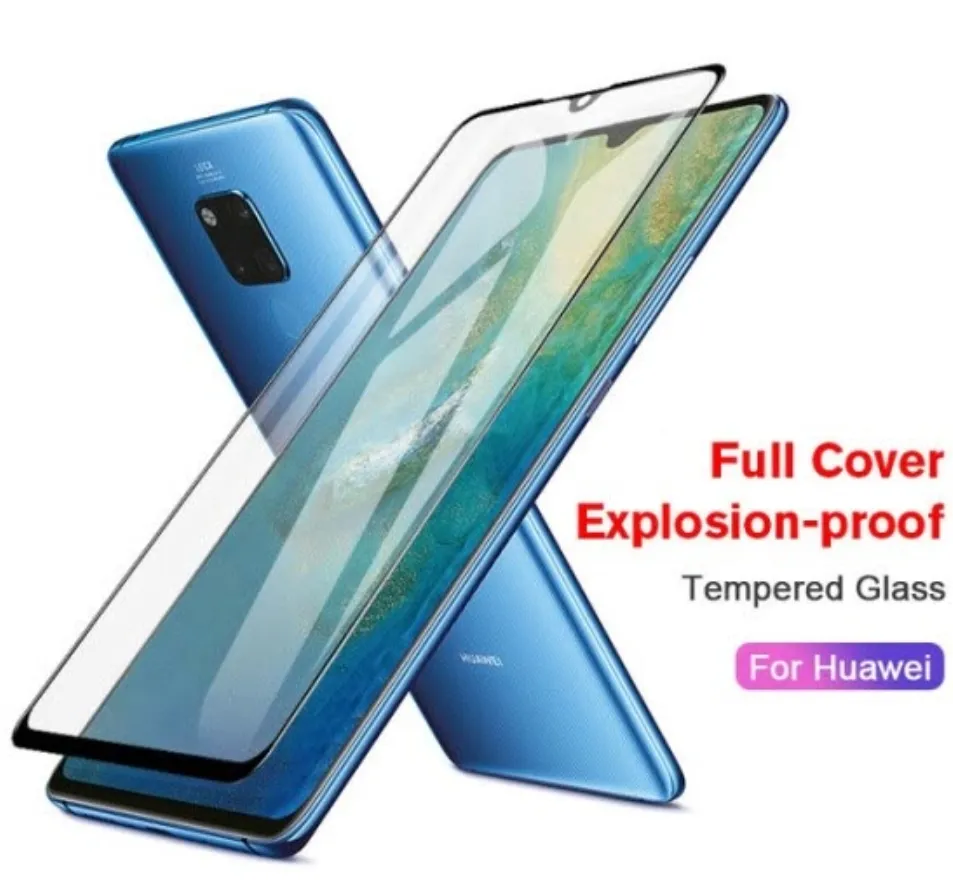 1# 3in1 Mate20 X Huawei ฟิล์มกระจกนิรภัย Mate 20X ฟิล์มกระจก Tempered Glass Screen Protector ...