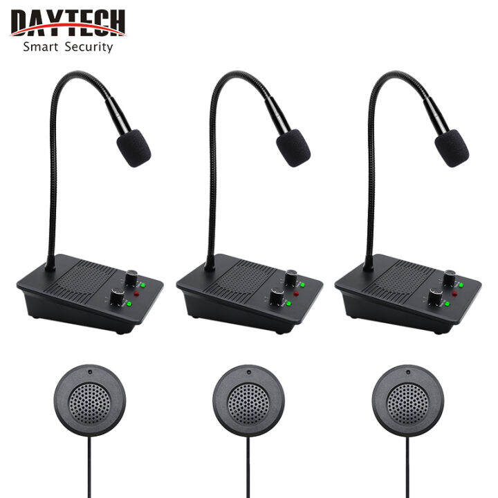 Daytech Window Speaker System Window Intercom System Microphone With Speaker Anti Interference